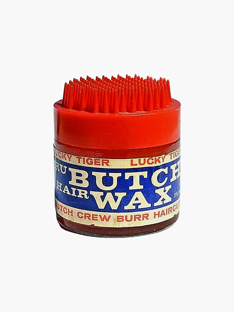"BUTCH WAX Old School Hair Pomade" Sticker for Sale by DETBAYS | Redbubble