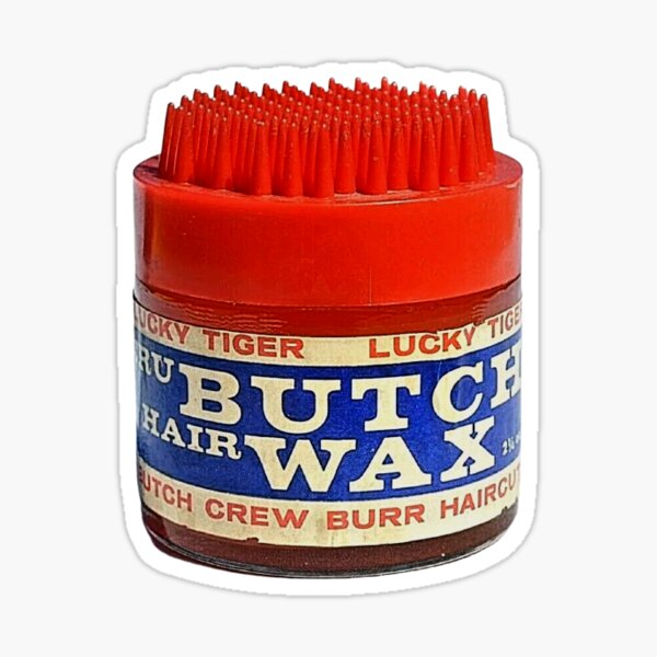 "BUTCH WAX Old School Hair Pomade" Sticker by DETBAYS | Redbubble