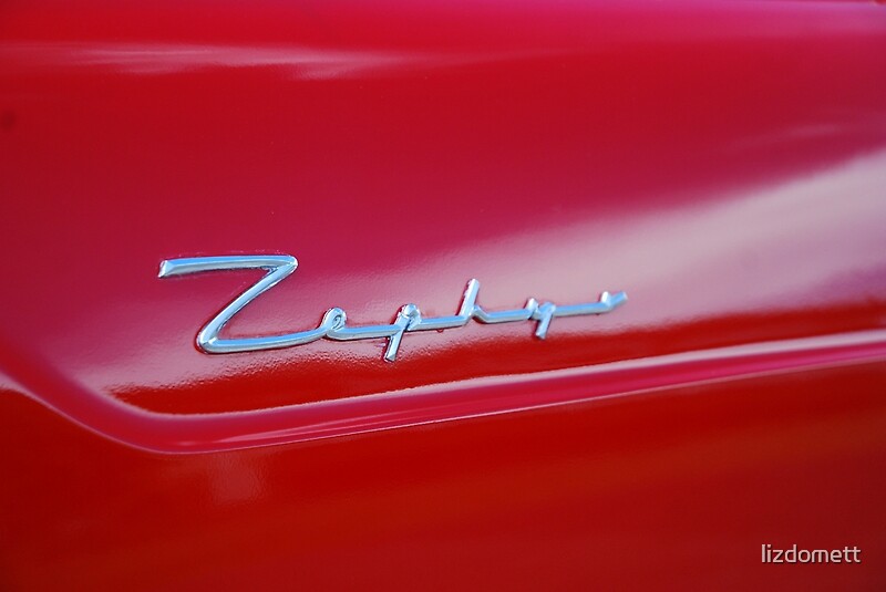"Red Zephyr Badge" by lizdomett | Redbubble