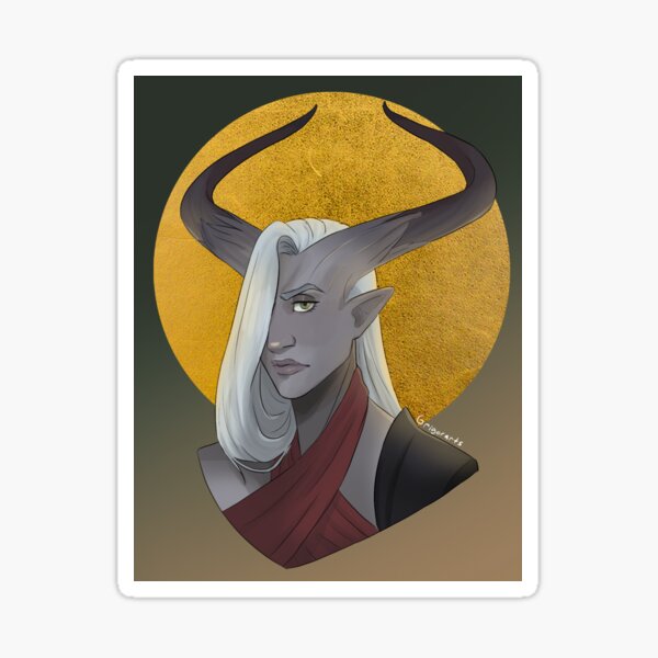 "Dragon Age 4 Qunari" Sticker by grigorarts | Redbubble