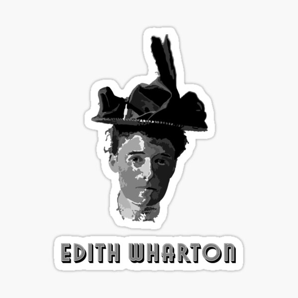 "Writing with Edith Wharton " Sticker for Sale by mcmenemy | Redbubble