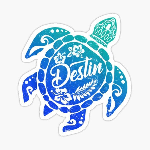 "Destin - Florida Sea Turtles Matching Family Vacation 2022 " Sticker ...