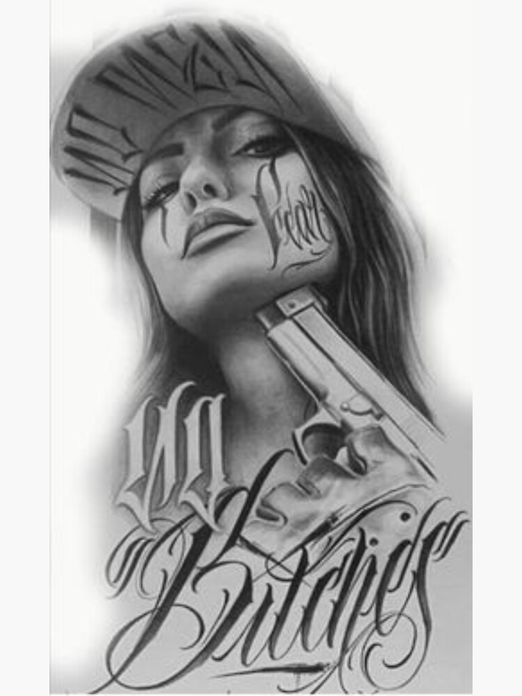 "girl gun" Sticker by BonifaceColeman | Redbubble