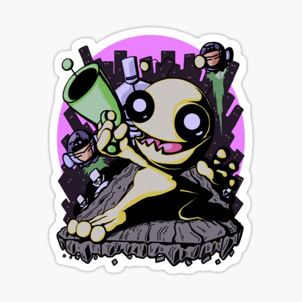 "Alien Hominid Classic" Sticker by DawnWol | Redbubble