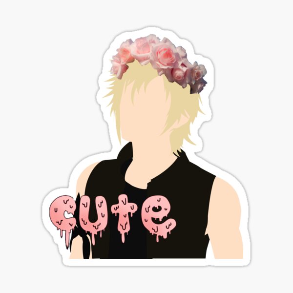 "Prompto Argentum is cute" Sticker for Sale by Weisseule | Redbubble