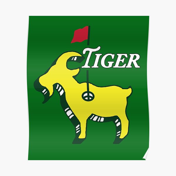 "Tiger GOAT" Poster for Sale by LiuMann | Redbubble