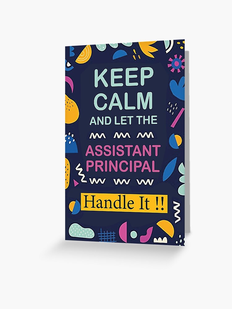 "thank you appreciation for school assistant principals" Greeting Card ...
