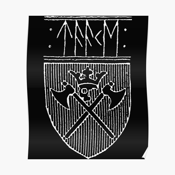 Póster «Escudo de Taake - Classic Old School Norwegian Black Metal» de ...