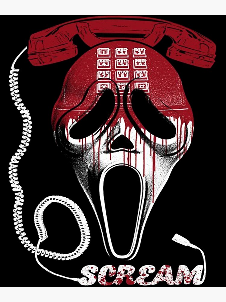 "Ghost Phone Face Scream Long Sleeve " Poster for Sale by verastephens ...