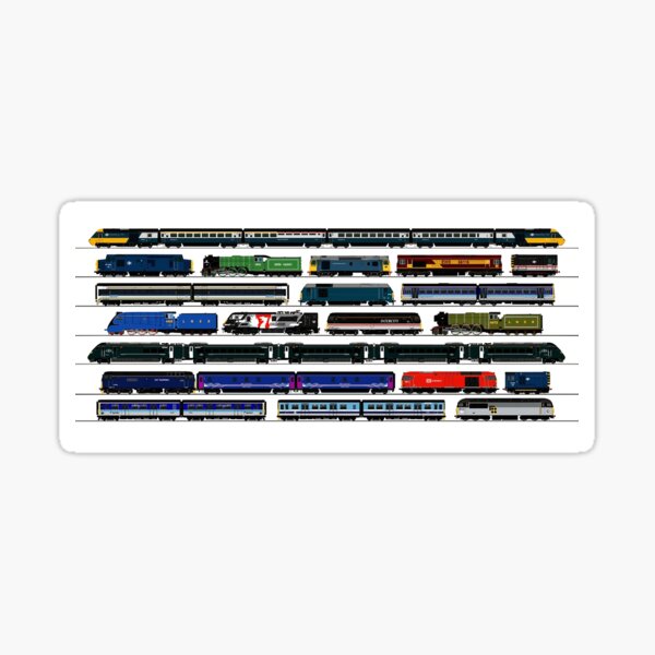 "BRITISH TRAINS Poster" Sticker for Sale by gusterjvhollowi | Redbubble