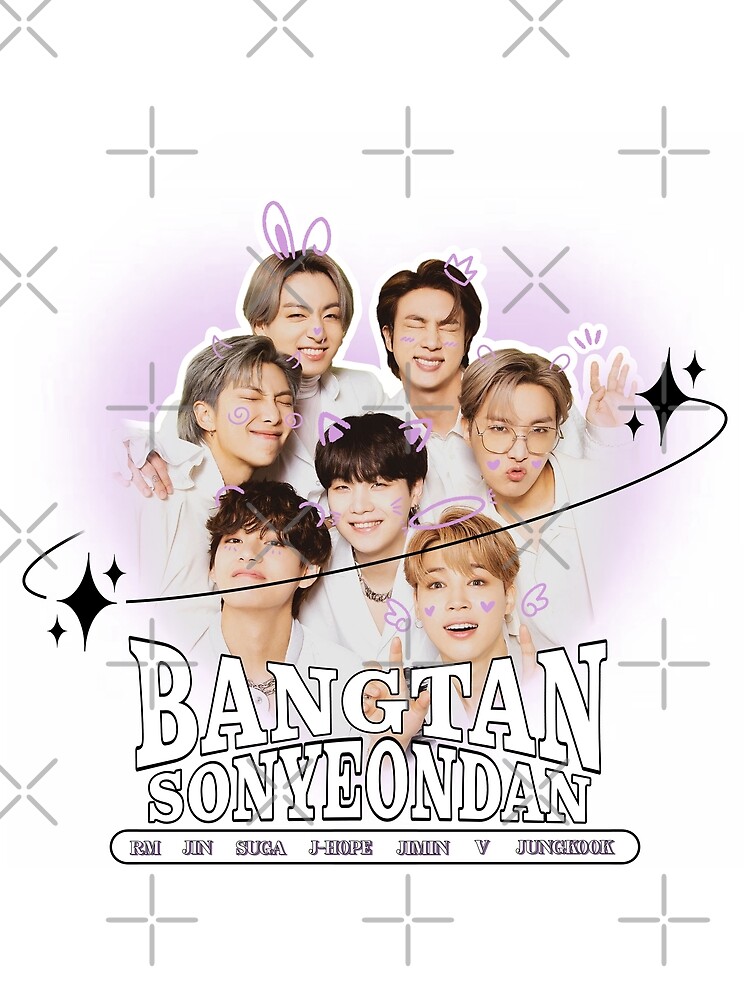 "Bangtan BTS Borahae Purple Heart" Poster for Sale by -MintySuga ...