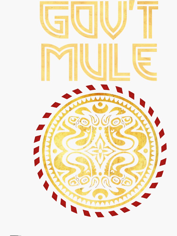 "Govt-Mule rock band" Sticker by diamantinaha | Redbubble