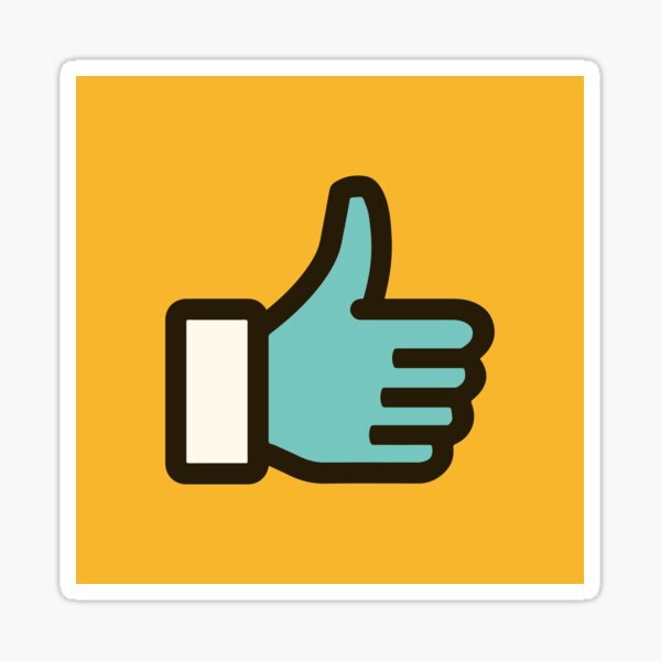 "Pop Art Thumb" Sticker by Art-Inn | Redbubble