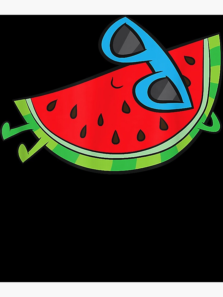 "Cute Melon Summer Fruit Sunglasses" Poster for Sale by JayKreikemeier ...