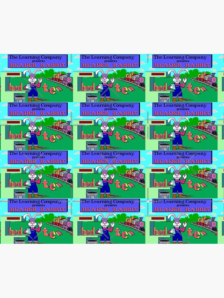 "Reader Rabbit Retro Kids Educational Computer Game" Throw Blanket for ...