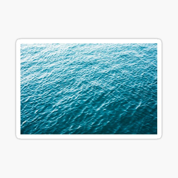 "Minimalistic Blue Calm Sea" Sticker for Sale by Gbeauty | Redbubble