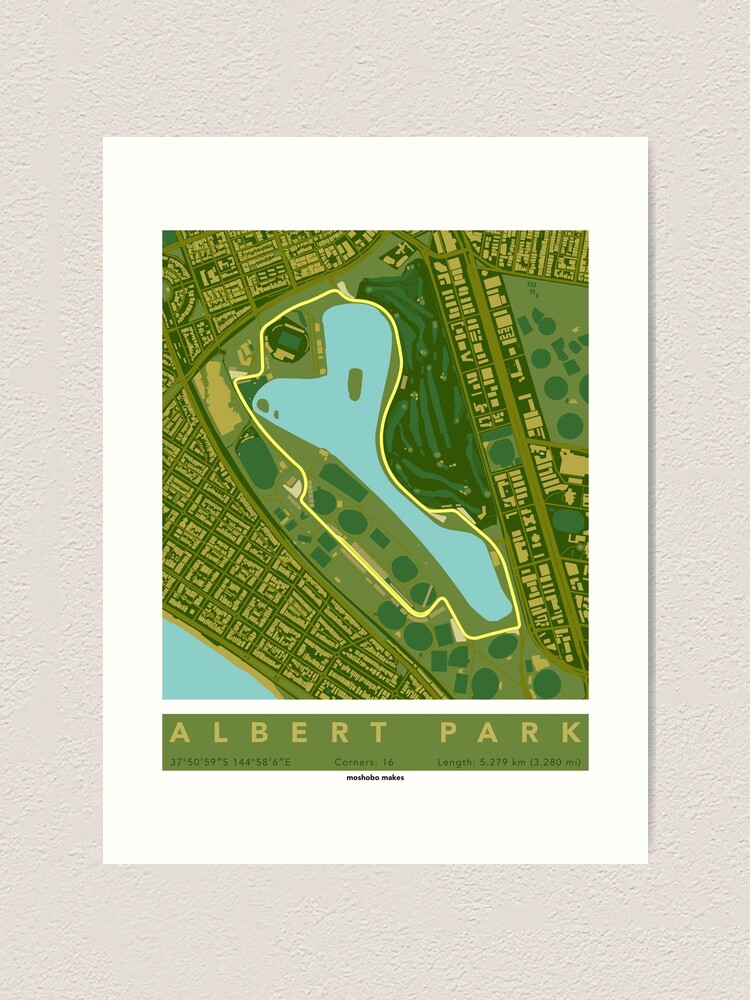 "Albert Park Circuit [NEW 2022 Layout] | Formula 1 Poster | Track Map ...