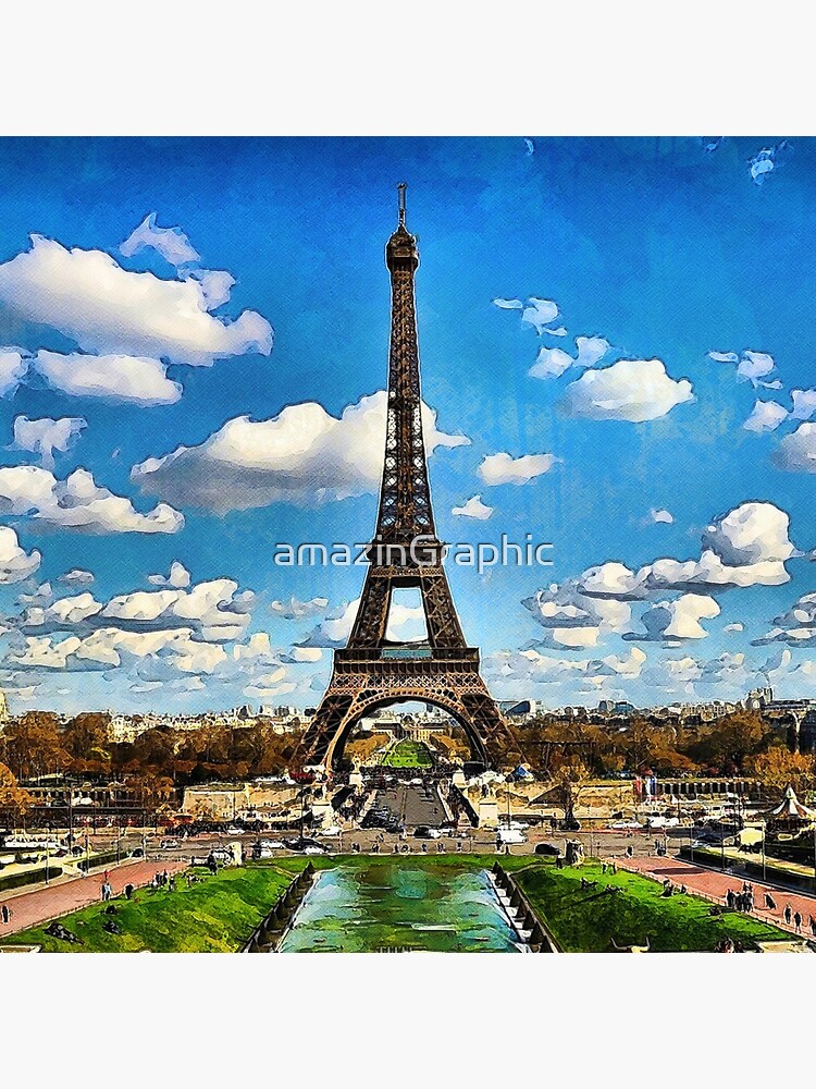 "Watercolor Paris Clipart, Eiffel tower, Travel Clipart, France, Love ...