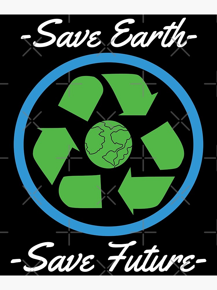 Póster «Día de la Tierra, Save Earth Save Future Pro Environment» de ...