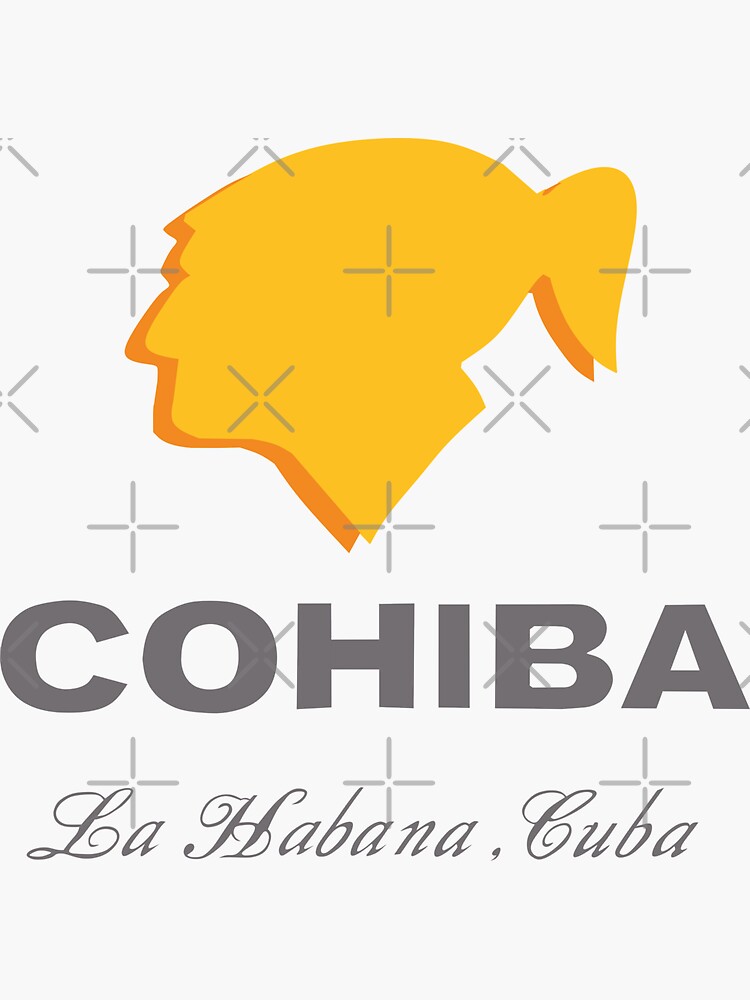 "Cohiba Cigars Logo - La Habana , Cuba" Sticker by bayolubis | Redbubble