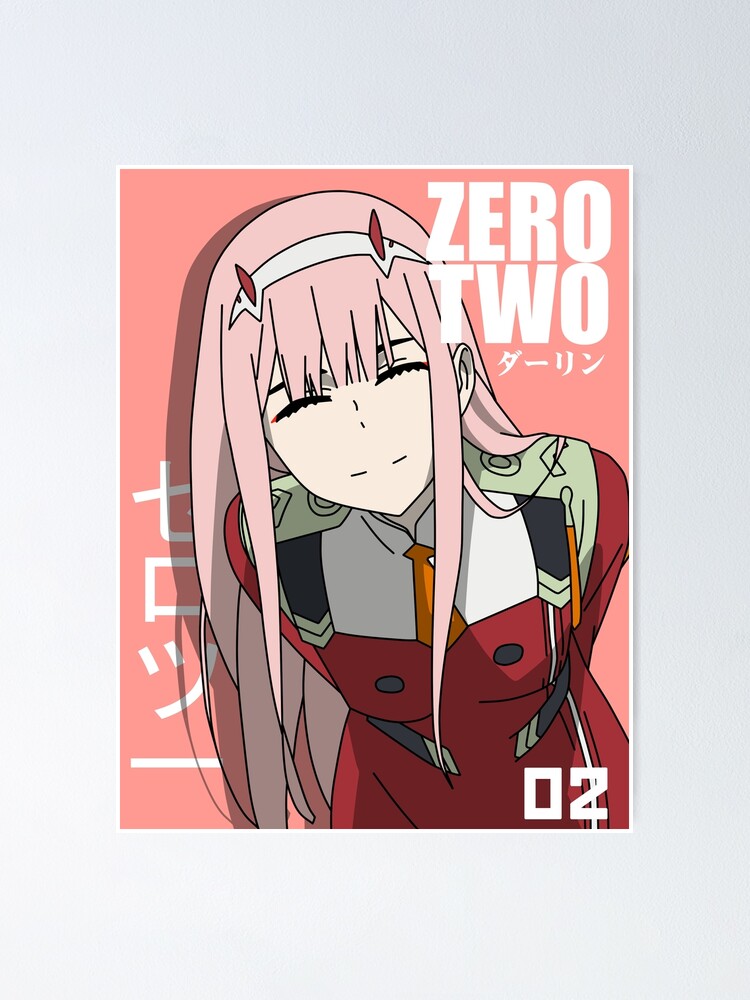"Code zero two with japanese text" Poster for Sale by Semzig | Redbubble