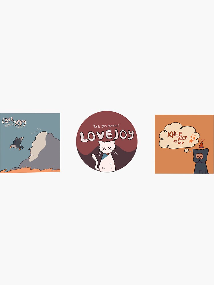 "Lovejoy (album covers)" Sticker by flooperflops | Redbubble