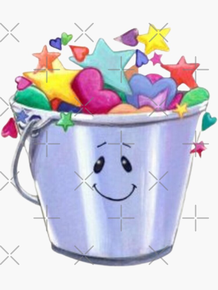 "bucket filler" Sticker by BigFella-005 | Redbubble
