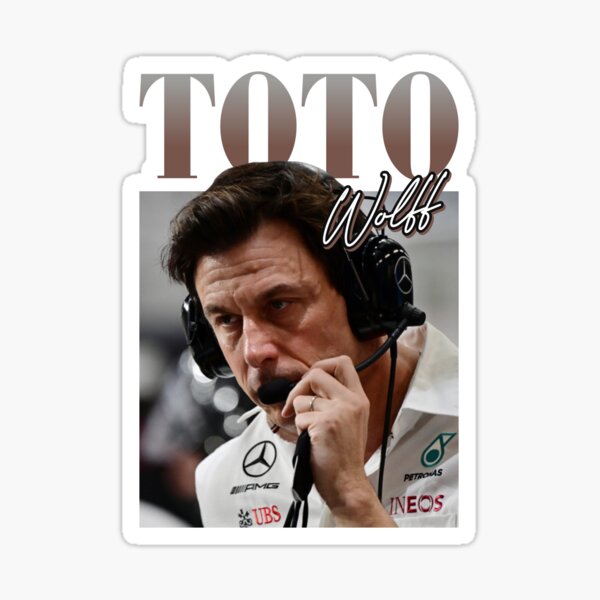 "TOTO WOLFF" Sticker by ledatreutel | Redbubble
