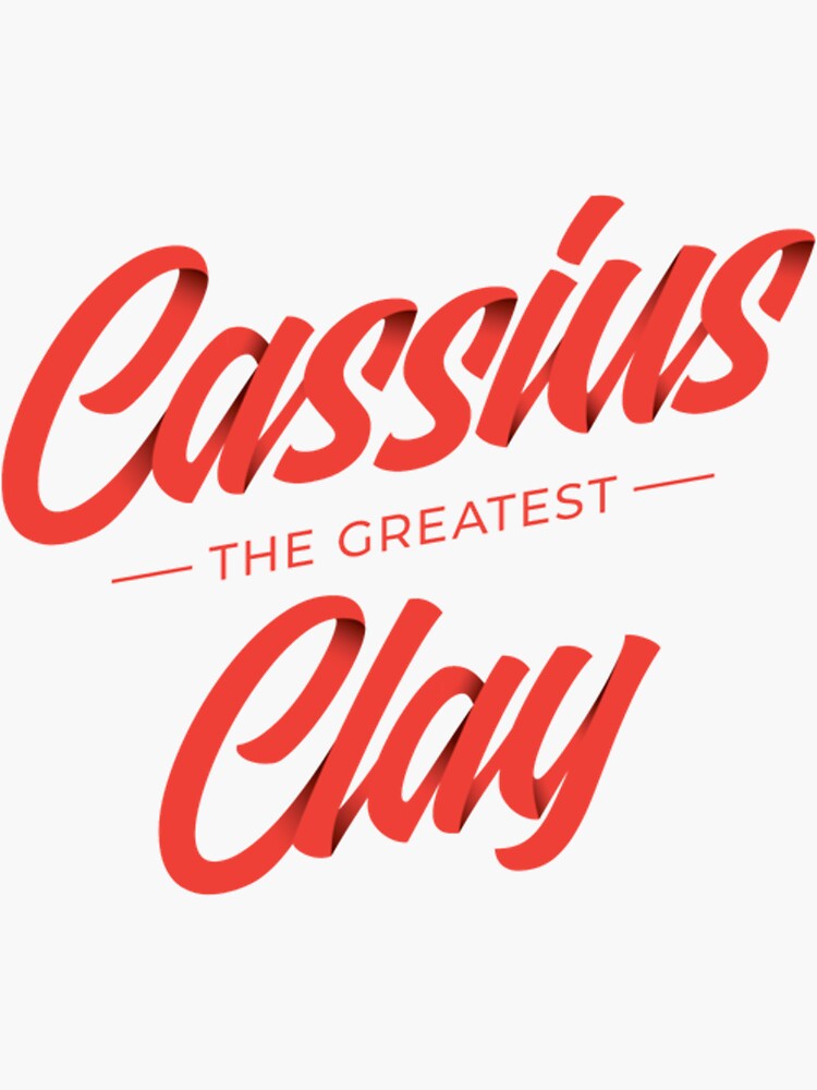 "Cassius Clay The Greatest" Sticker by FrankieMusonda | Redbubble