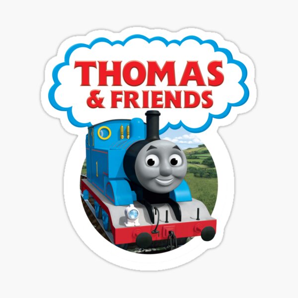 "Thomas The Train Solo With Sign" Sticker by Razvanje20 | Redbubble