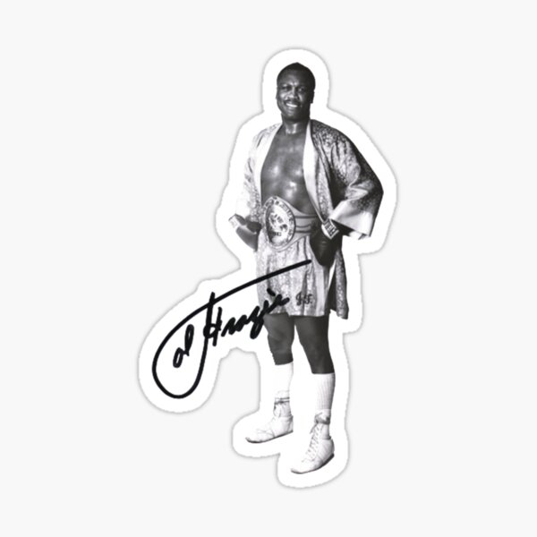 "Joe Frazier winner of championship" Sticker by FrankieMusonda | Redbubble