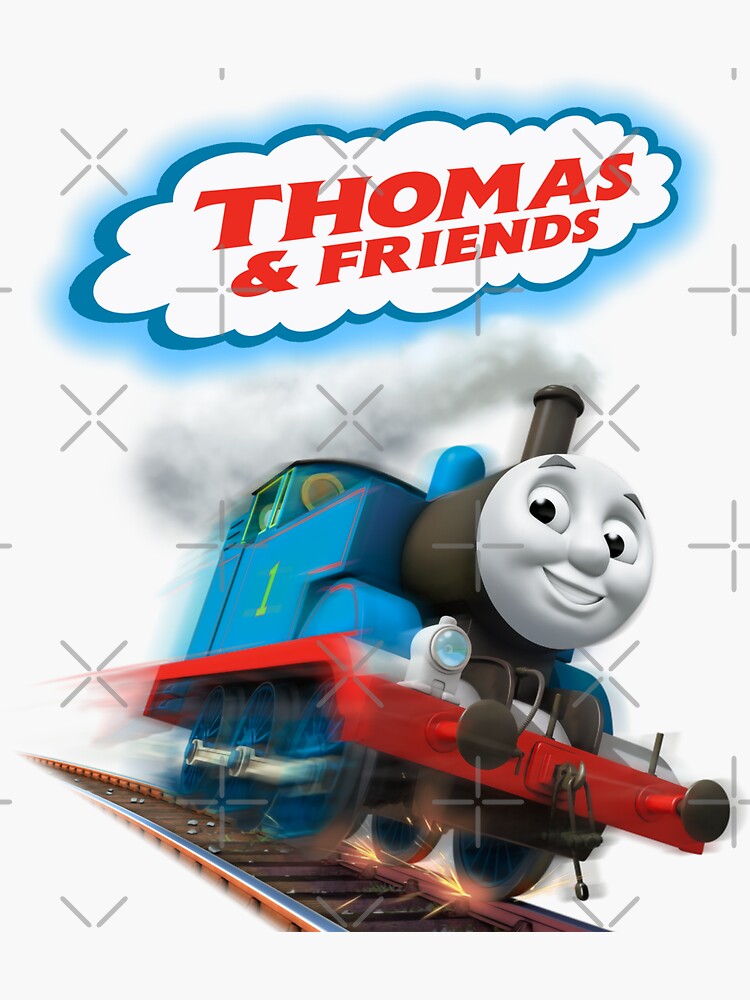 "Thomas And Friends Solo With Sign" Sticker by Razvanje20 | Redbubble