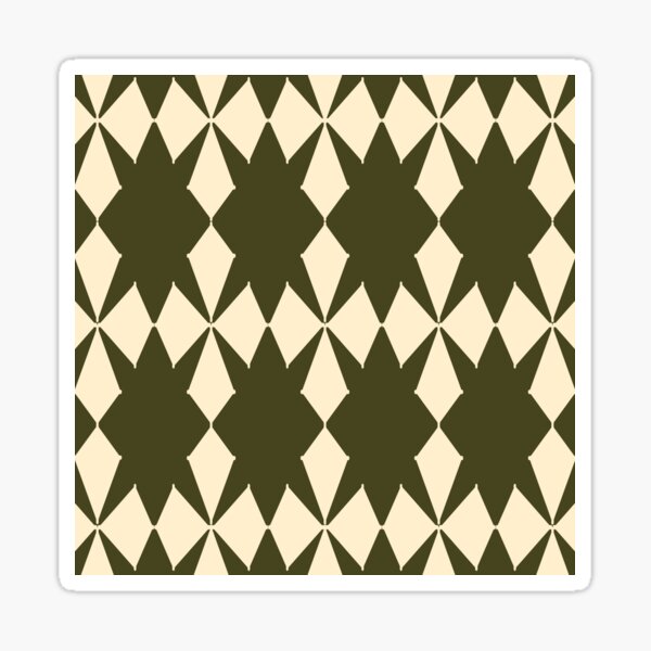 "Retro Geometric Pattern " Sticker for Sale by TumTab | Redbubble