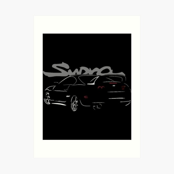 "Toyota Supra MK4" Art Print for Sale by WilsonGaius | Redbubble