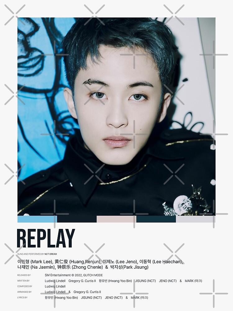 "NCT DREAM Mark Replay Track Poster" Poster for Sale by noizestudio ...