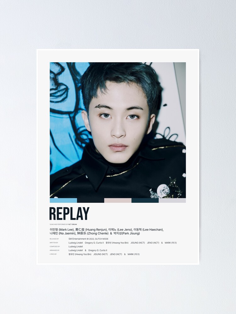 "NCT DREAM Mark Replay Track Poster" Poster for Sale by noizestudio ...