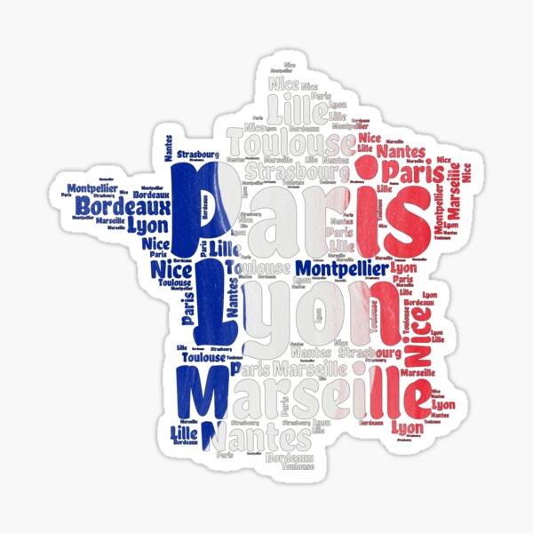 "Montpellier" Sticker by WordsMaps | Redbubble