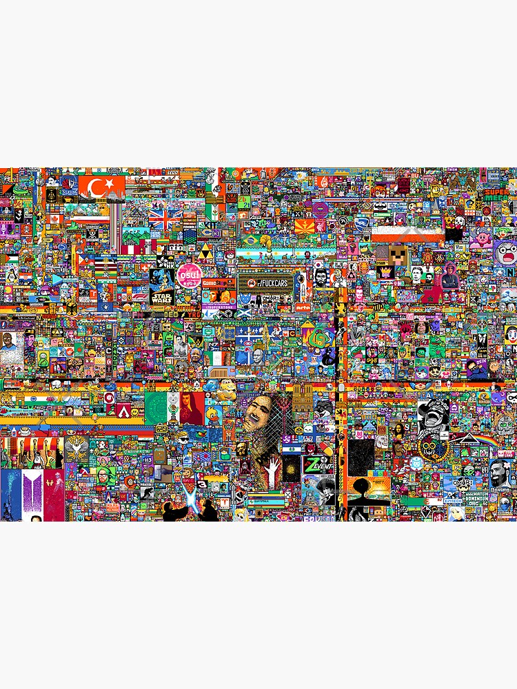 "Reddit r/place 2022, r/place 2022, r/place 2022 Art Print, r/place ...