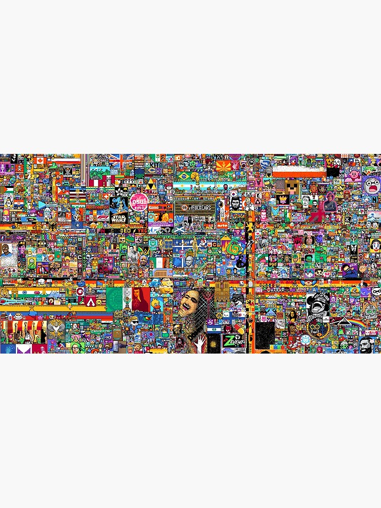 "Reddit r/place 2022, r/place 2022, r/place 2022 Art Print, r/place ...