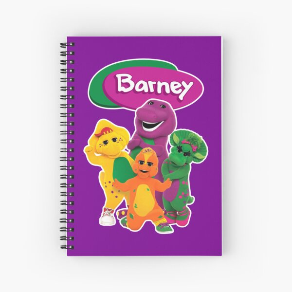 "Barney The Dinosaur and Friends Quadro" Spiral Notebook for Sale by ...
