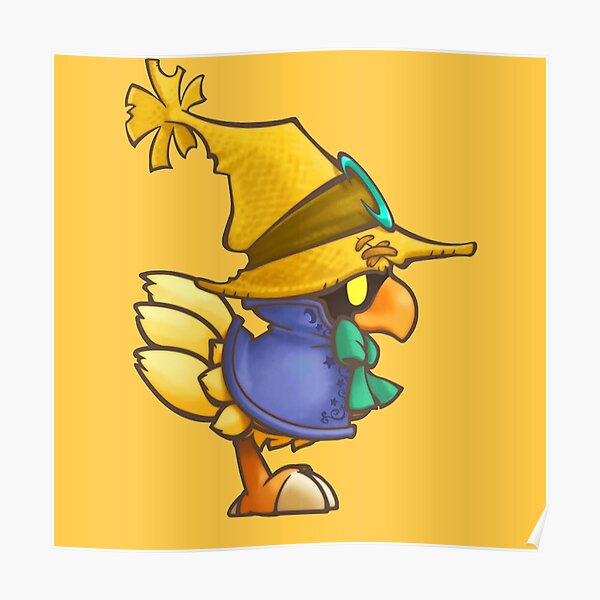 "Chocobo Black Mage" Poster for Sale by NEOFO | Redbubble