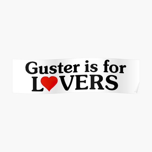 "Guster Is For Lover With Heart Sticker - Guster Is For Lover Sticker ...