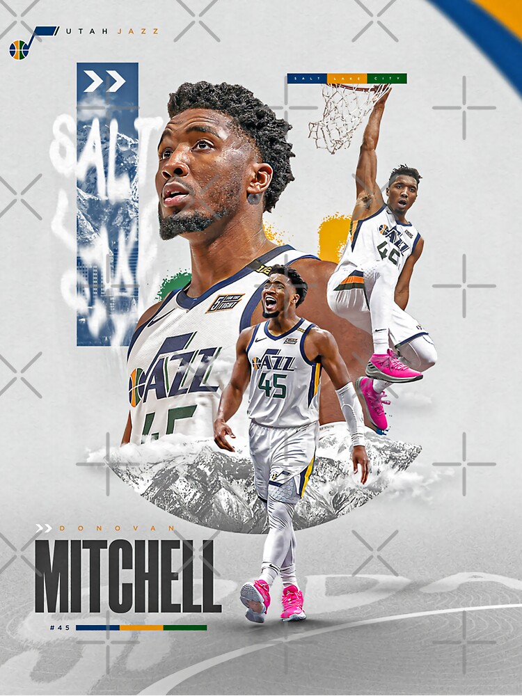 "Spida Mitchell 45 basketball" Sticker by SandyLawalSL | Redbubble