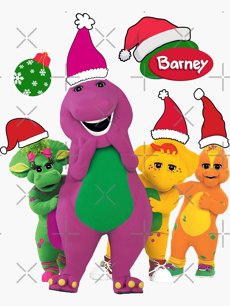 Pegatina «Barney el dinosaurio y sus amigos navidad» de Razvanje20 ...