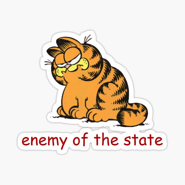"Comrade Garf " Sticker by baggerlzdaigre | Redbubble
