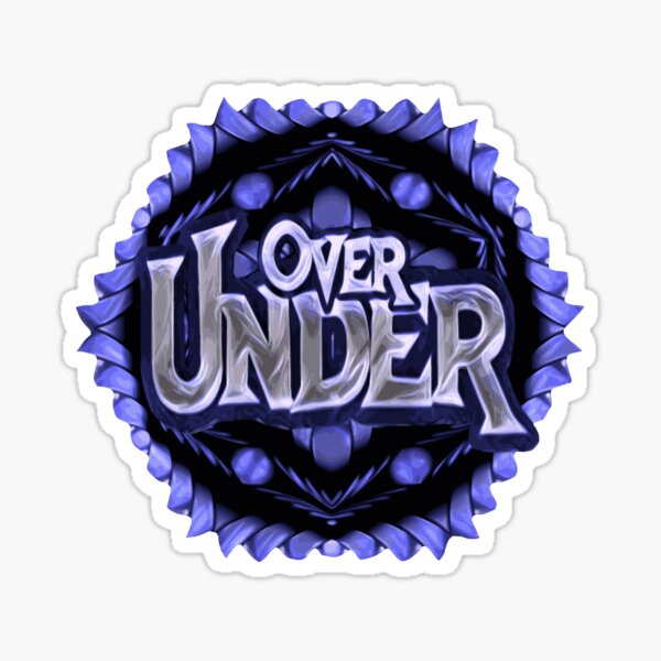 "Over under" Sticker by Himdilly | Redbubble