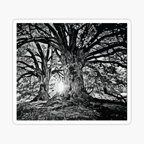 "Shade of tree" Sticker for Sale by digarts | Redbubble
