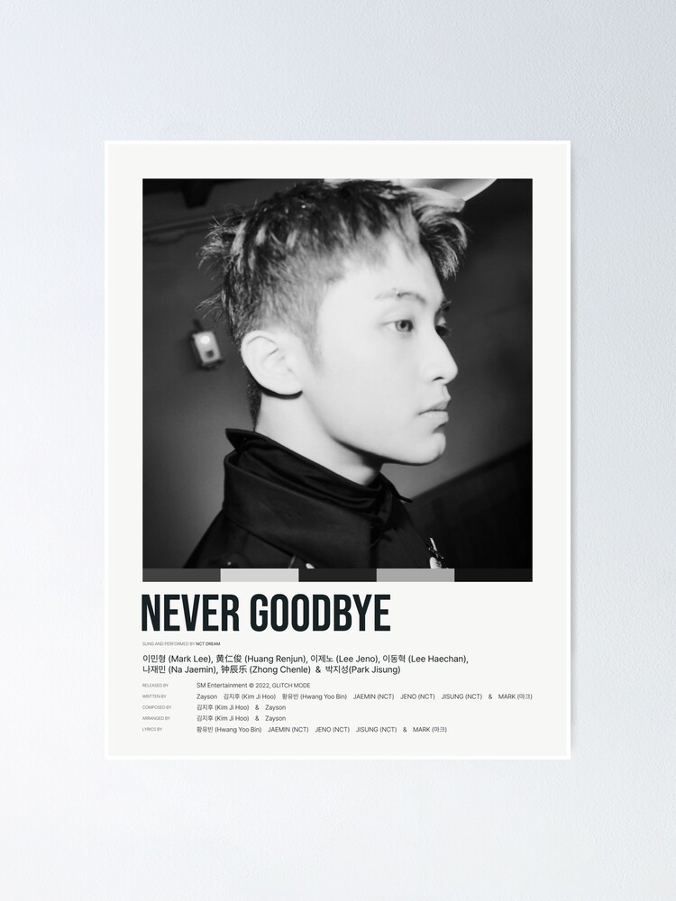 "NCT DREAM Mark Never Goodbye Track Poster" Poster for Sale by ...