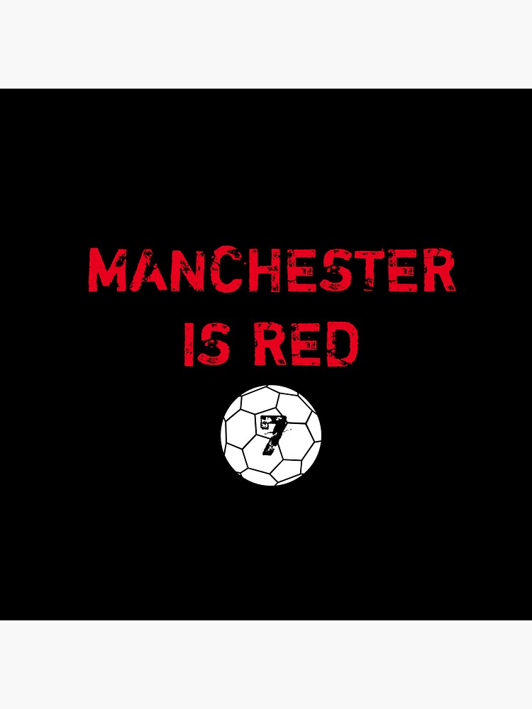 "Manchester is red" Sticker by Boldandvivid | Redbubble