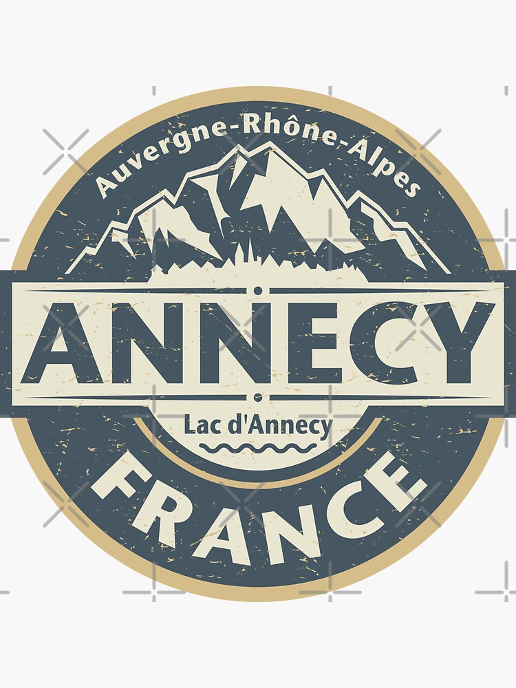 "Annecy, France" Sticker by studio838 | Redbubble